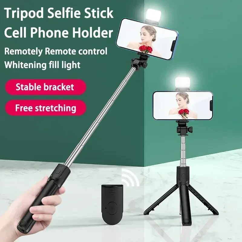 Selfie Stick Telescopic Travel Handheld Tripod Portable Phone Stand ...