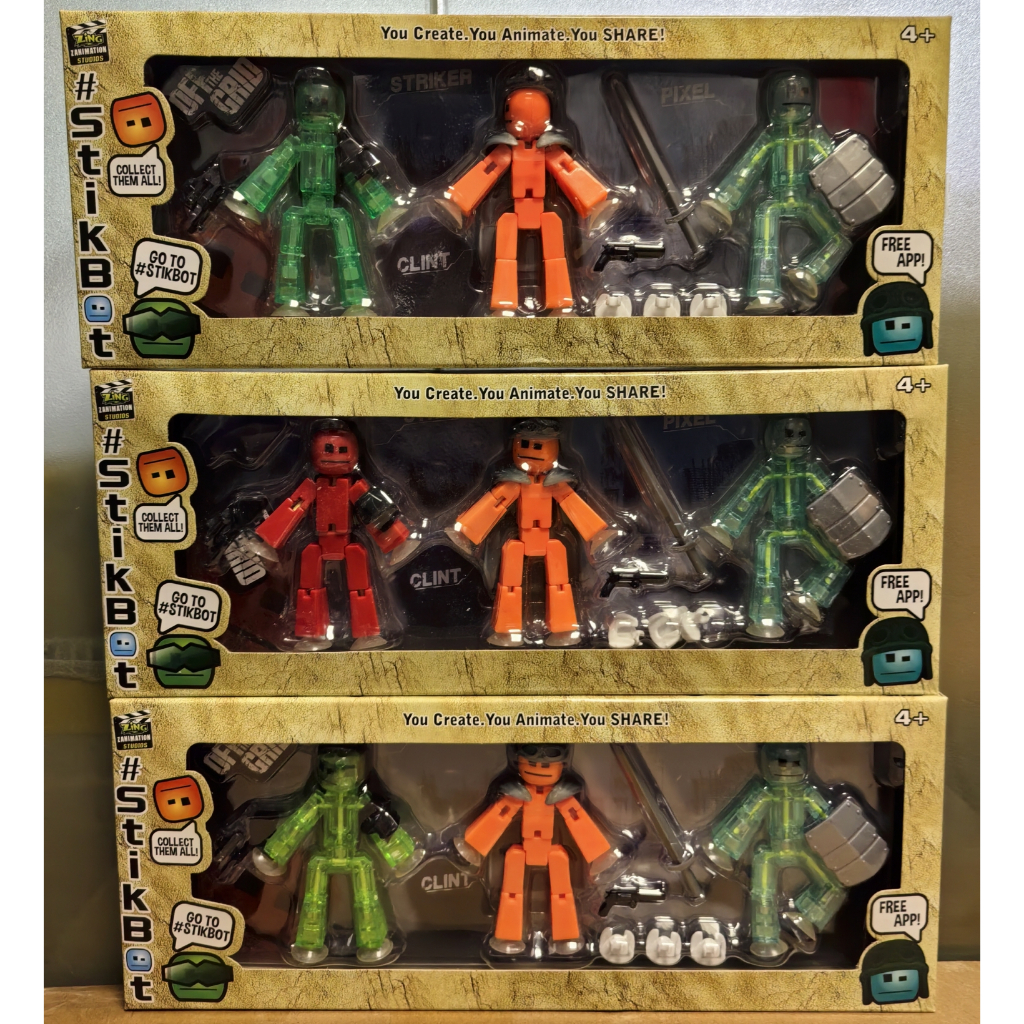 stikbot puppet sucker joint puppet freeze Action Figure Filming ...