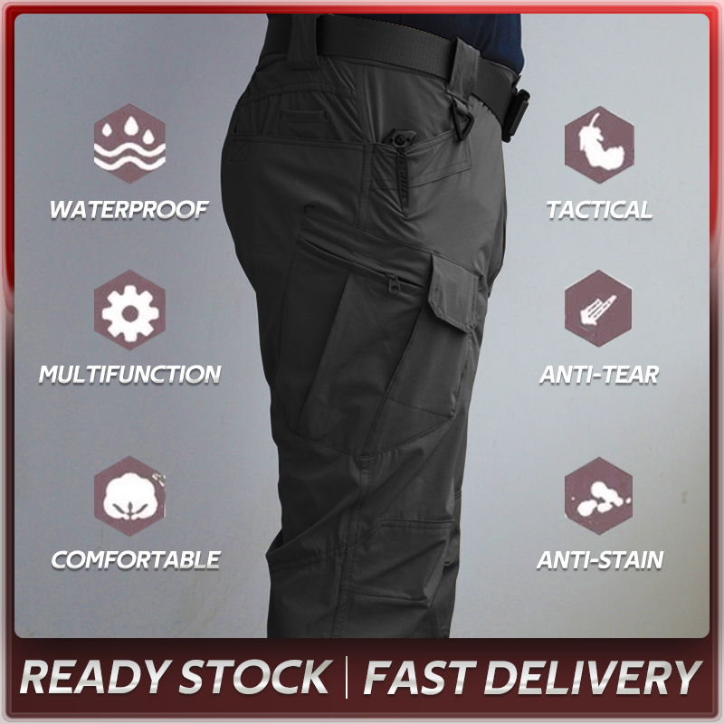 Unisex IX7 Men's Tactical Pants Multi Pocket Outside Sports Hiking ...