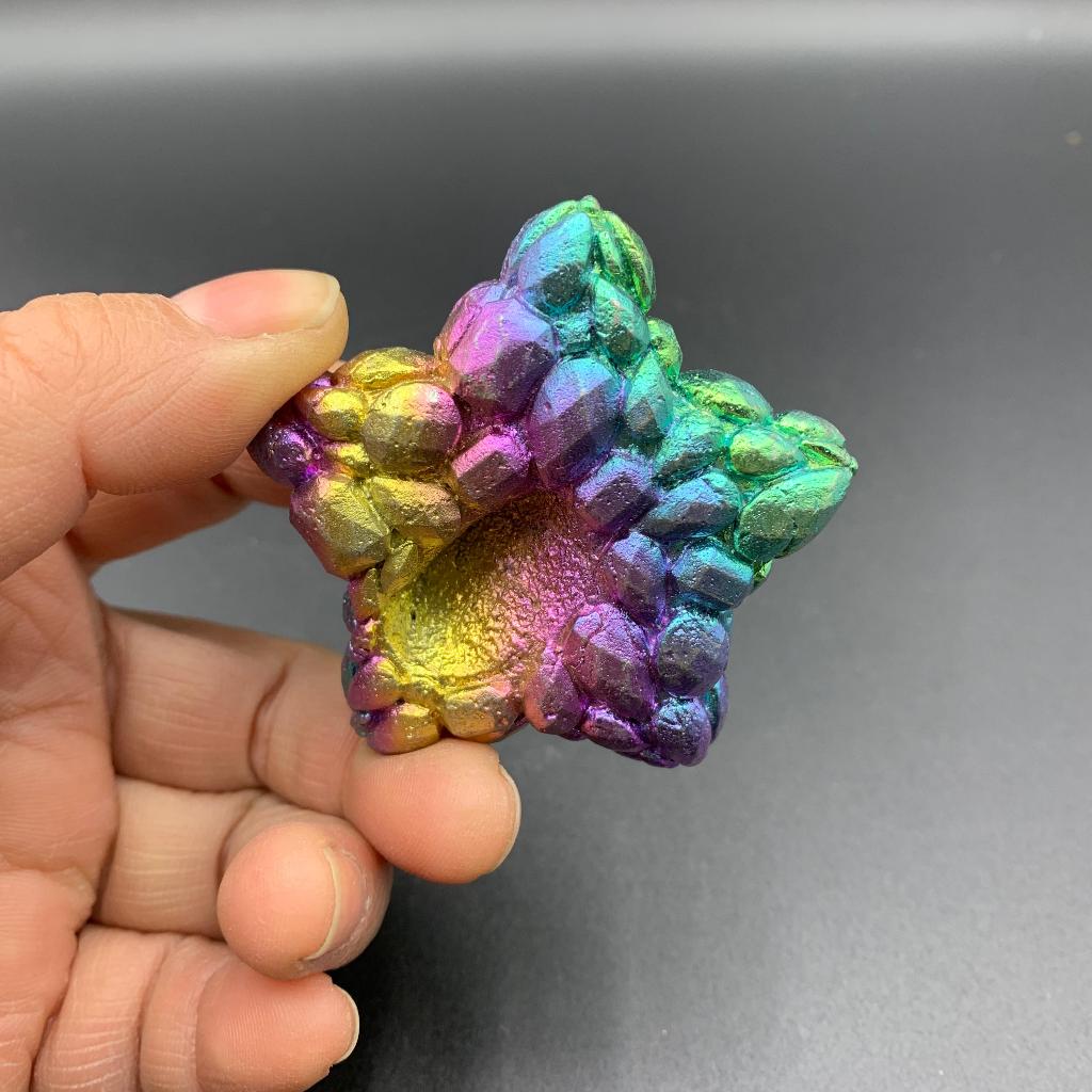 Bismuth High temperature oxidation color flat hollow star | Shopee Malaysia
