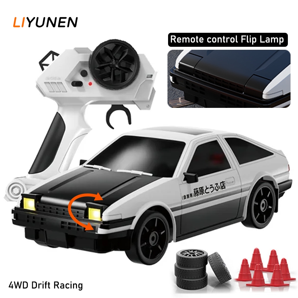 Foldable Lamp RC AE86 Racing Car Toy Professional 2.4G Remote Control ...