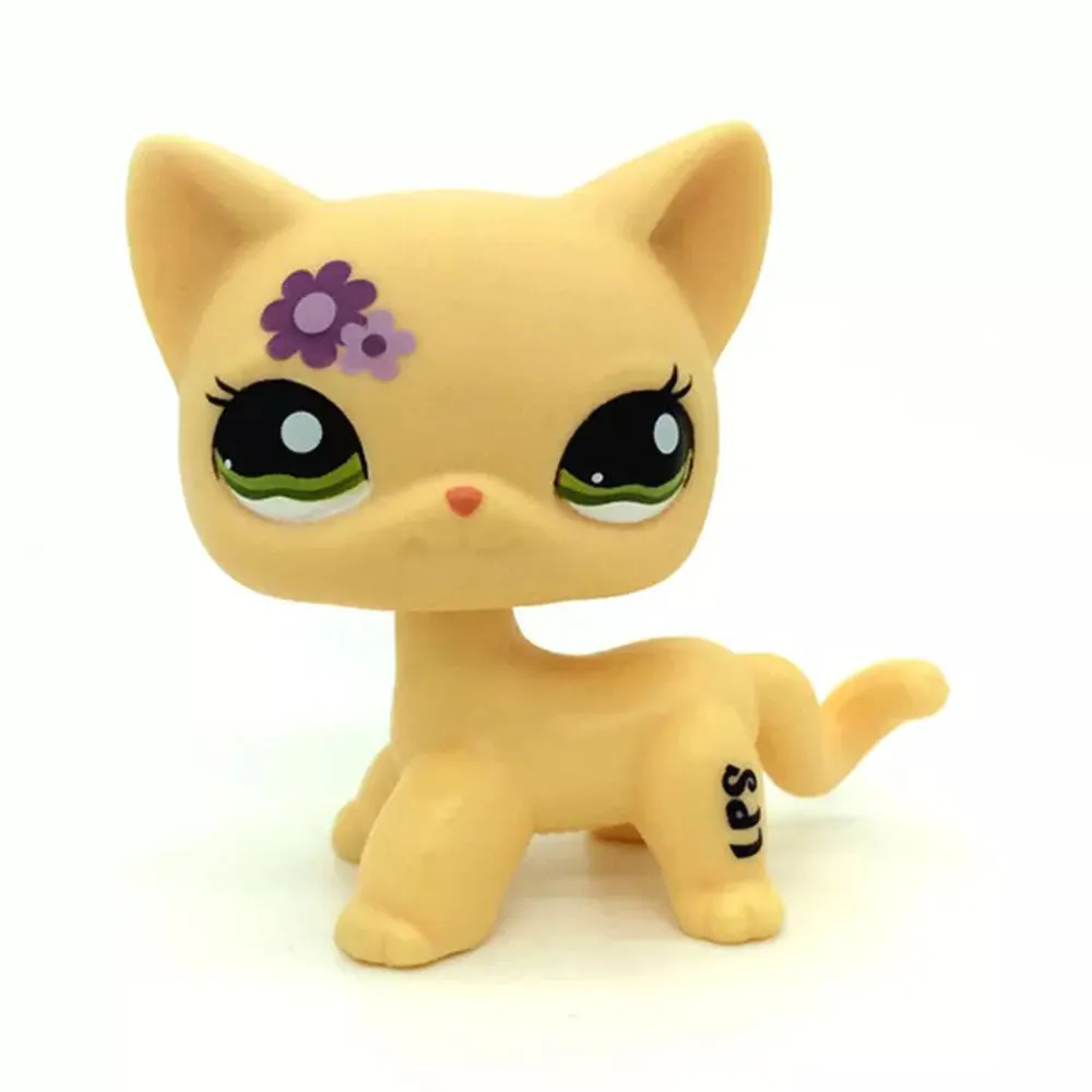 Rare Mini Littlest pet shop LPS Collection #1962 Purple flower Short ...