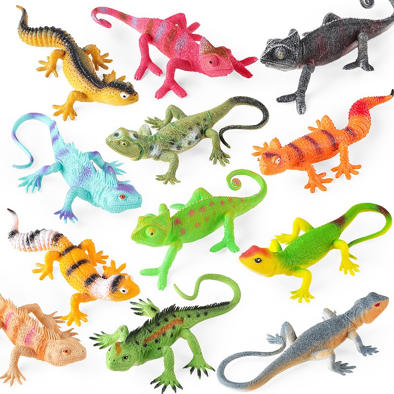 Children cognitive animal model simulation insect toy large chameleon ...