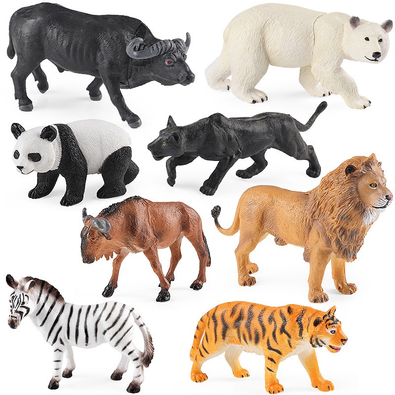 Animal Panther Wildebeest Zebra Panda Cognitive Simulation Children ...