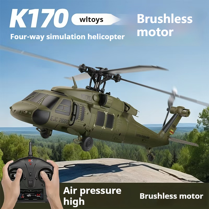 WLtoys K170 Black Hawk UH60L 4CH remote control scale helicopter 4 ...