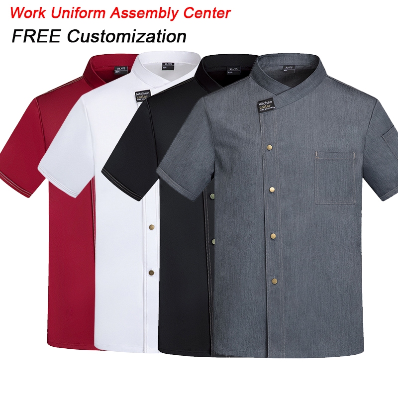 Chef Uniform Baju Chef's Workwear Long-Sleeved Men's Women's Catering ...