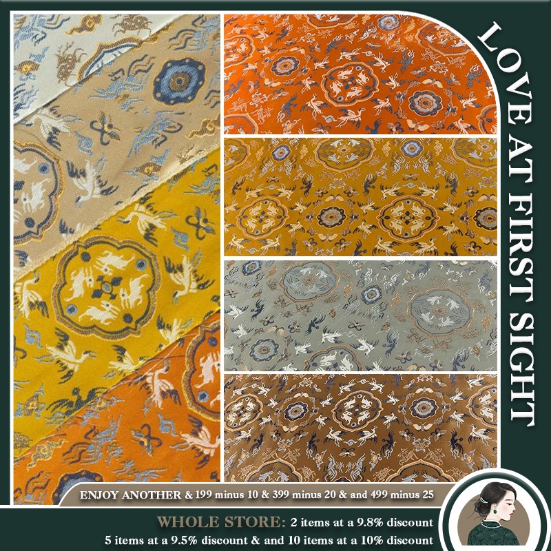 【1.45 meters wide】HeLu Tongchun Collection ① High end Song brocade ...