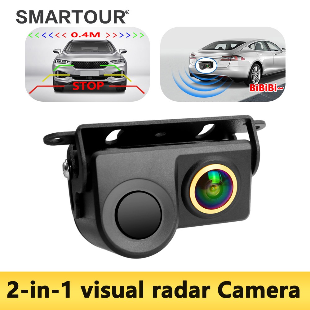 2 in 1 Car Parking Cam CCD Rearview Parking Camera With Sound Alarm ...