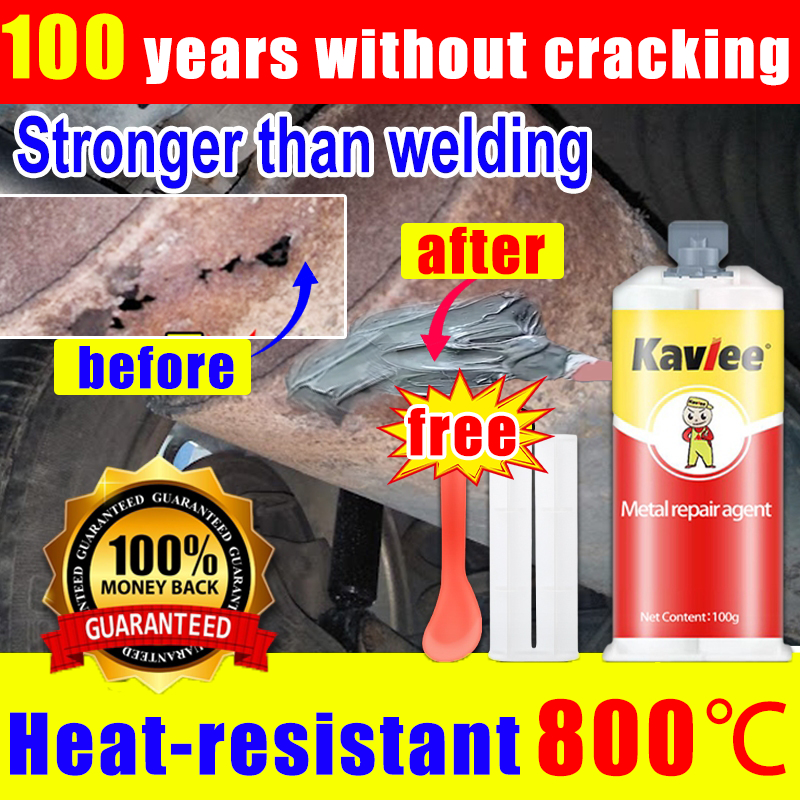 100years without cracking！strong metal glue 800℃Heat-resistant gam besi ...