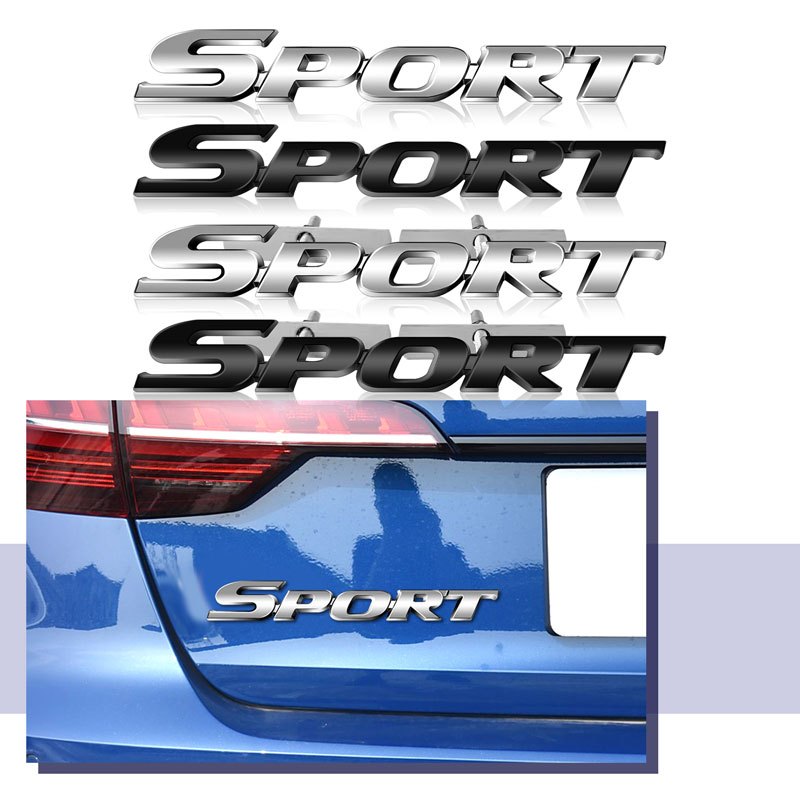 3D Chrome Metal Car Front Grille Emblem Auto Rear Trunk Racing Sport ...