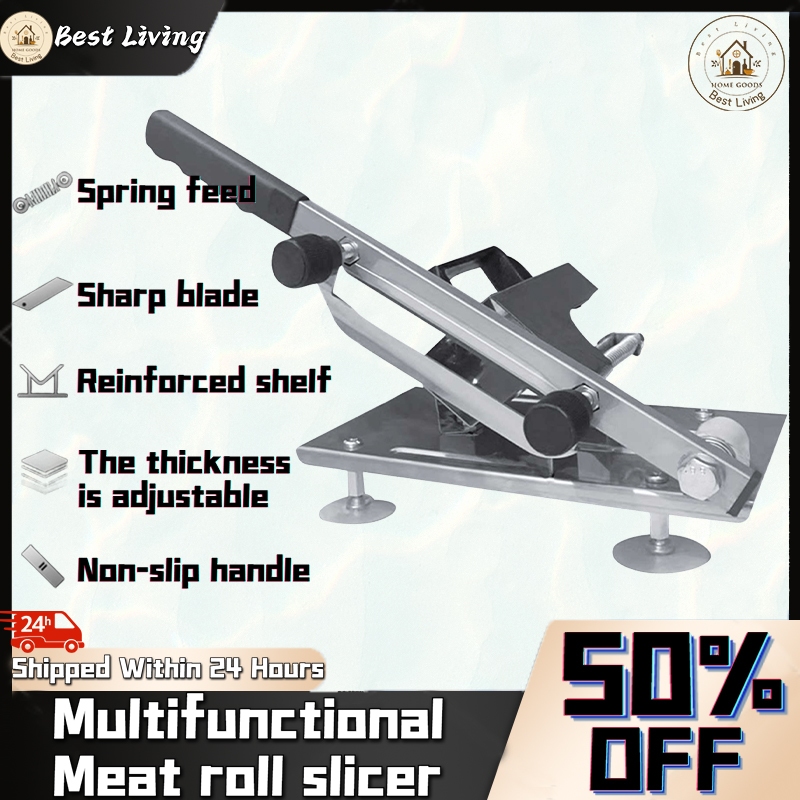 【Malaysia Spot Sale】Stainless steel slicer small home cut frozen meat ...
