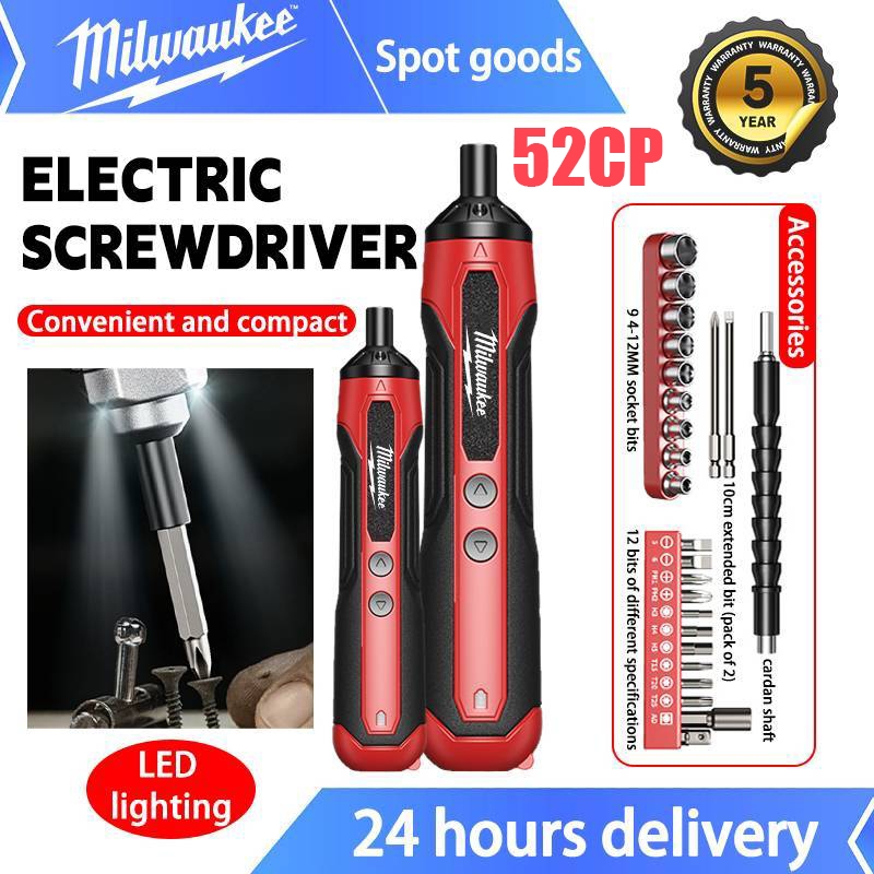 【2025 NEW】【Local stock】Original Milwaukee Mini electric screwdriver ...