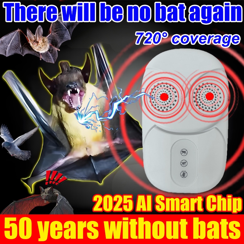 【All Bats Stay Away！】50 years without bats ultrasonic bat repeller 720 ...