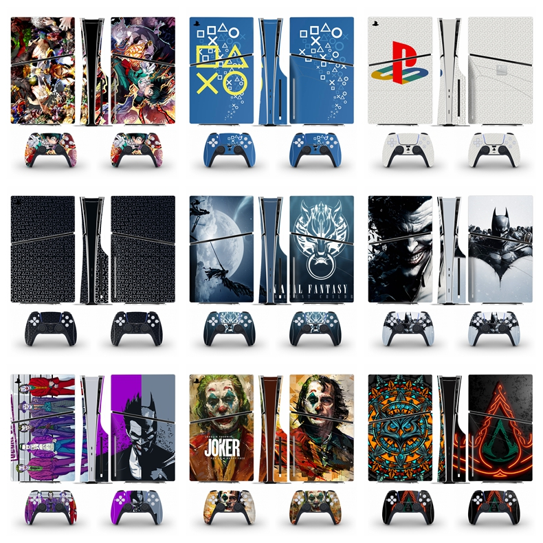50 Colors Skin Sticker Compatible with Sony Playstation 5 Slim Disc ...