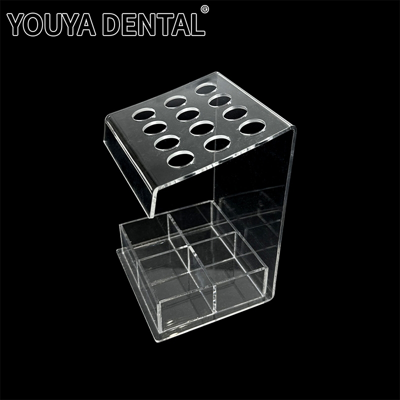 12 Hole Dental Resin Shelf Acrylic Organizer Storage Box Applicator ...