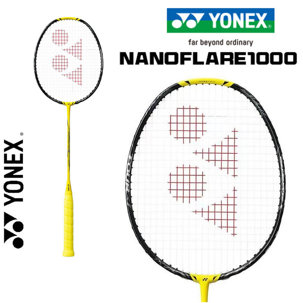YONEX NANOFLARE 1000z Kurenai Racket Badminton Full Carbon Single 4U ...