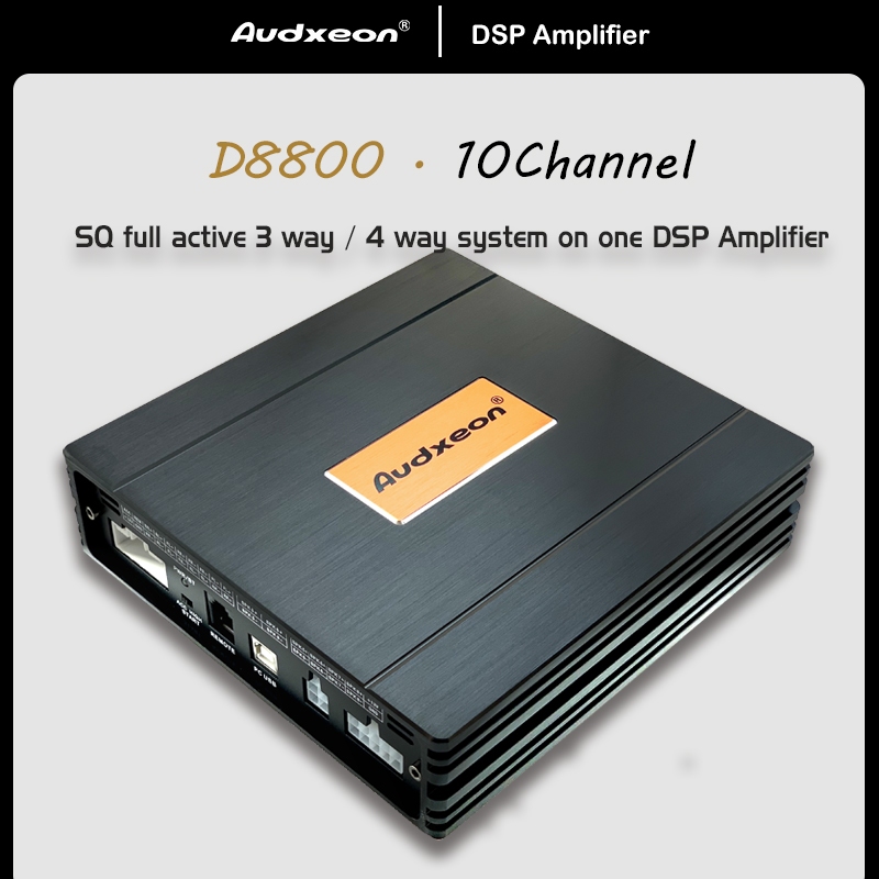 Audxeon dsp amplifier car dsp processor car amplifier dsp 10 channel 31-Band EQ APTX Bluetooth ...