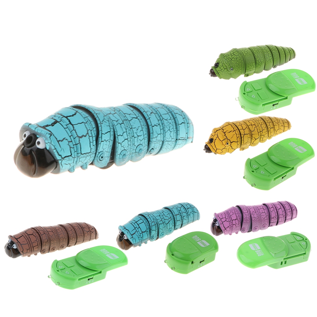 [Duolesi] Realistic Remote Control Caterpillar RC Bug Insect Toy Party ...
