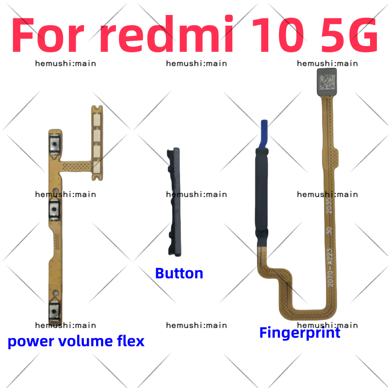 For redmi 10 5G Back Home Button Fingerprint Scanner Sensor Return Key ...
