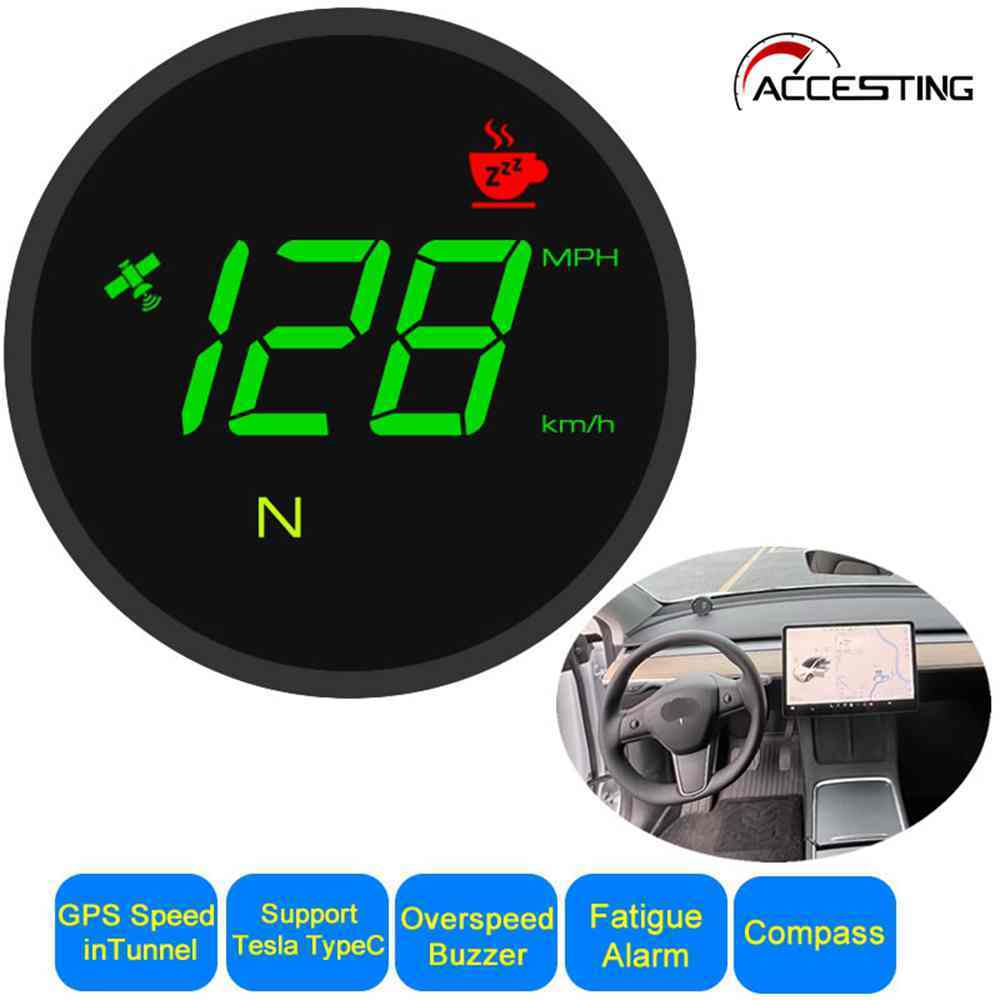 TLG70 GPS Speedometer Head Up Displays Car GPS Speedometer Over Speed ...