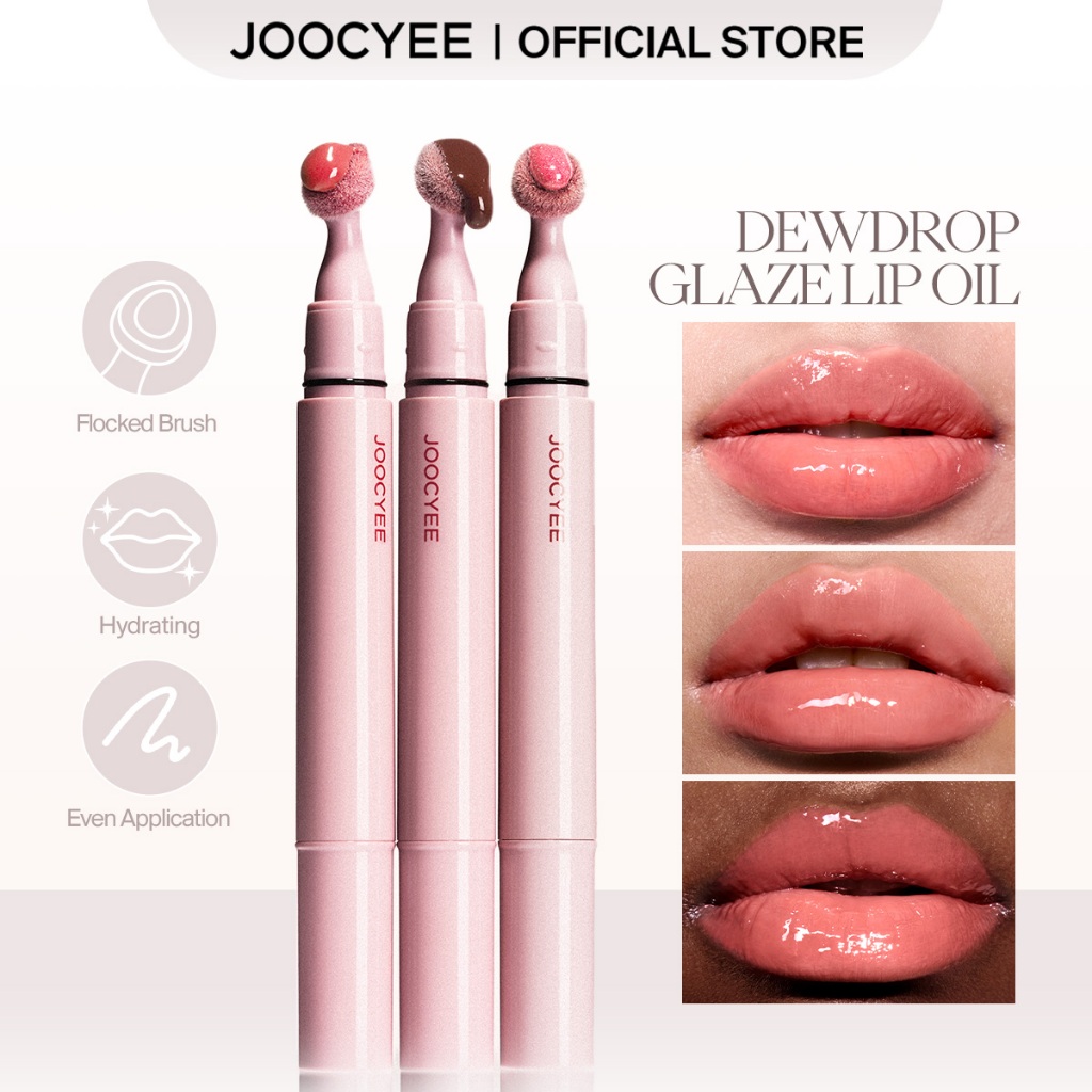 JOOCYEE DEWDROP GLAZE LIP OIL High-shine Hydrating Cooling Sensation | Shopee Malaysia