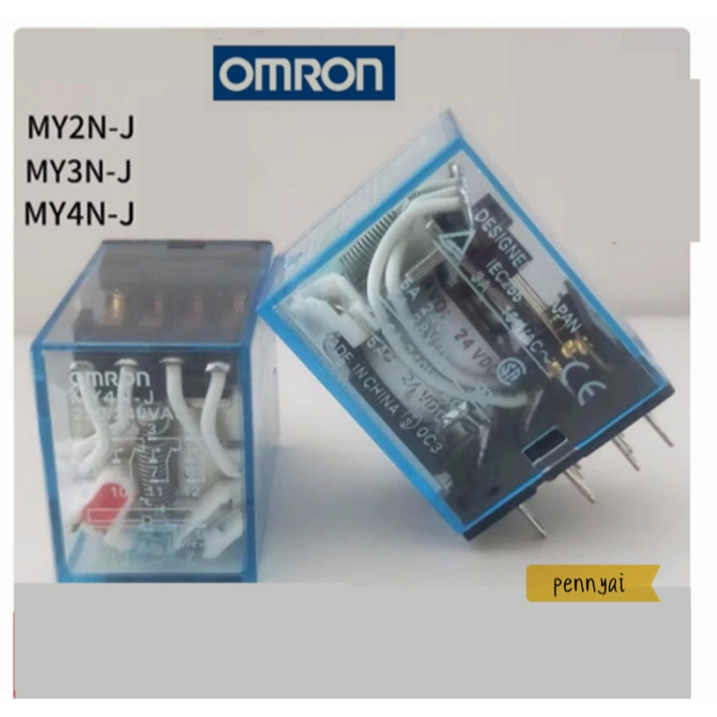 Omron Small Intermediate Relay MY2N-J MY3N-J | Shopee Malaysia