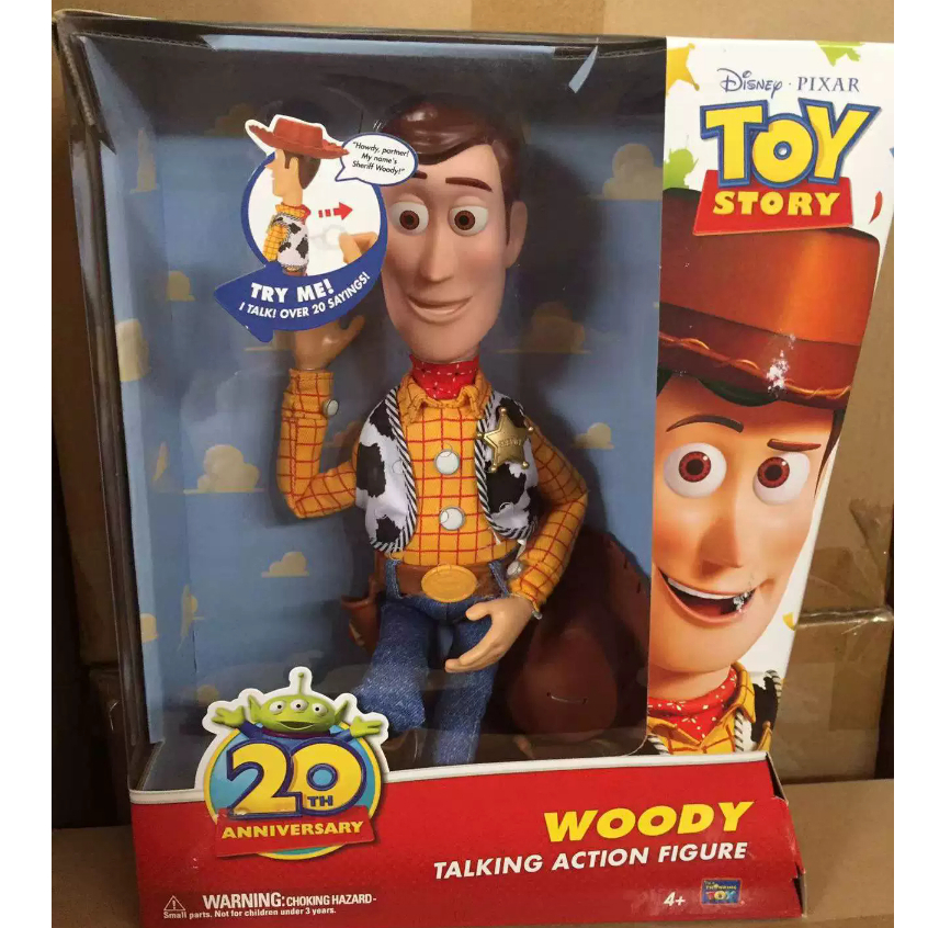 Toy Story 4 Talking Woody Jessie 20th Anniversary Doll Action Figures ...