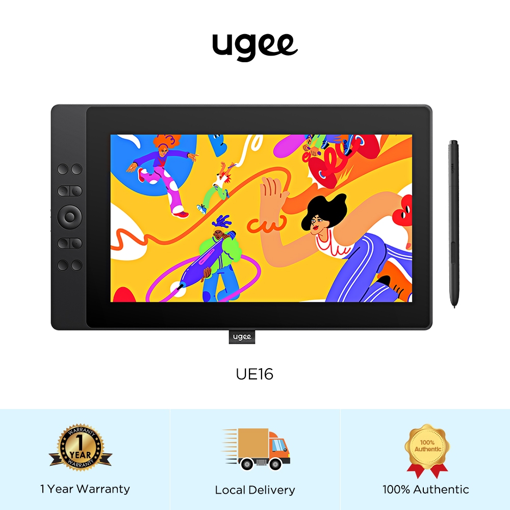 Ugee UE16 Drawing Monitor With A Adjustable Stand (15.4") | Shopee Malaysia