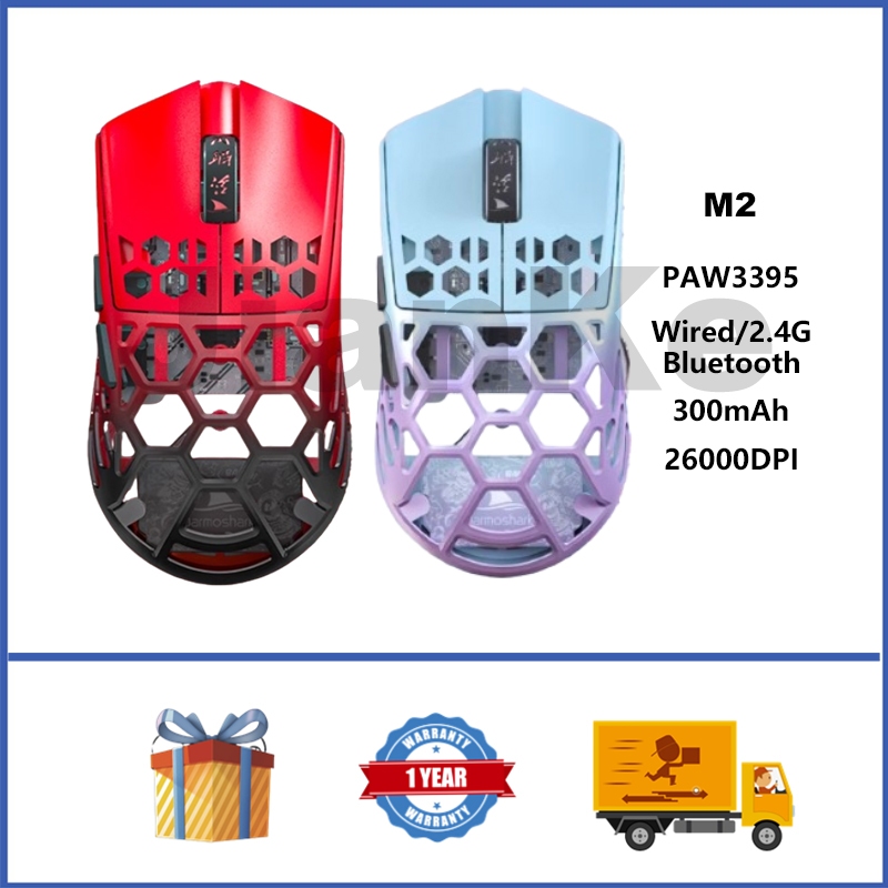 Darmoshark M2 Magnesium Alloy Wireless Mouse PAW3395 26000DPI ...