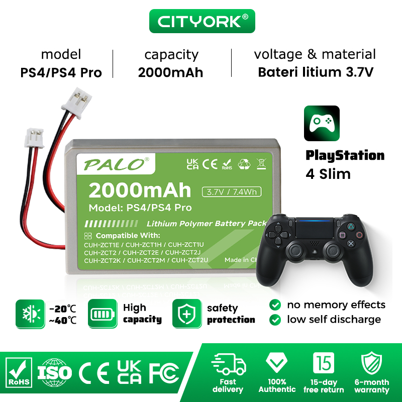Cityork PS4 / Ds4 / PS4 Pro / PlayStation 4 Slim Wireless Controller 3 ...