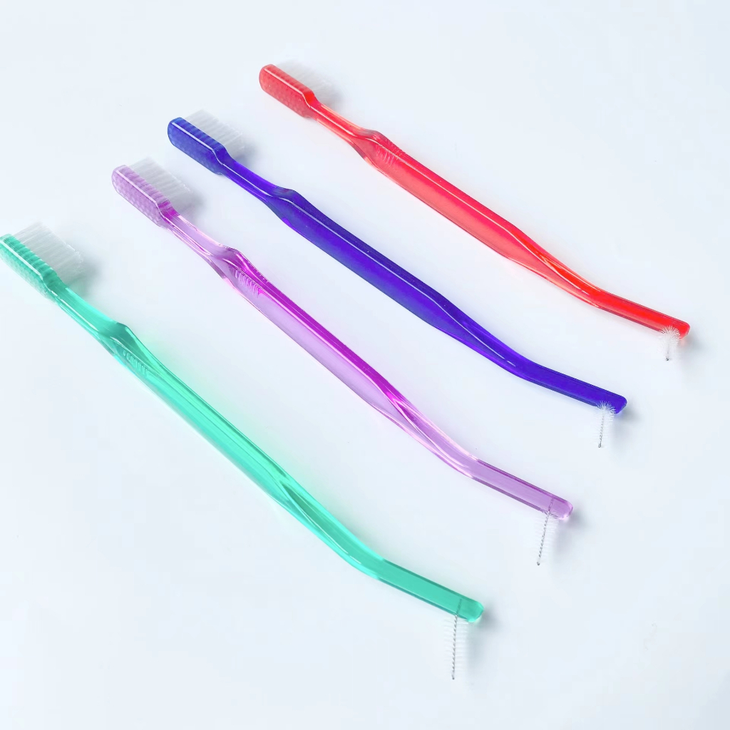 Orthodontic toothbrush interdental brush dual head toothbrush | Shopee ...