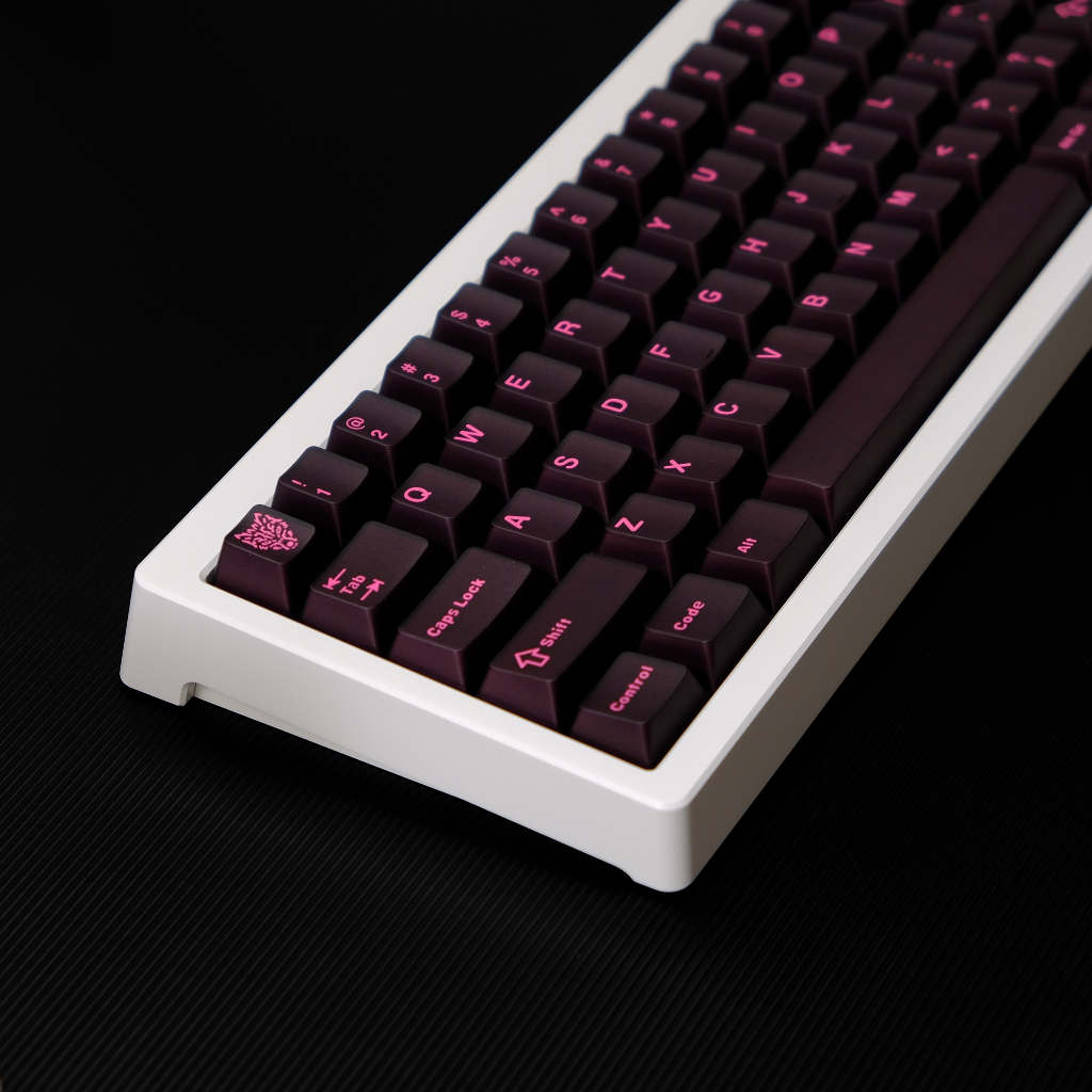 GMK Pink Semitransparent Keycaps Cherry Profile DOUBLE SHOT ABS FONT ...