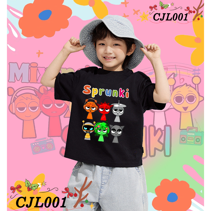 Sprunki Incredibox printing Children's T-shirt Cartoon Tshirt for boys and girls Unisex#Sp04 ...