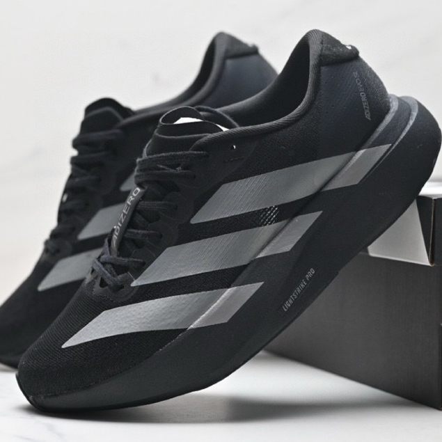 Adidas Zero Evo SL Black Silver Sports and Leisure Running Shoes ...