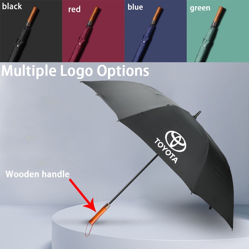 Toyota Car high-end wooden umbrella long handle umbrella straight pole ...