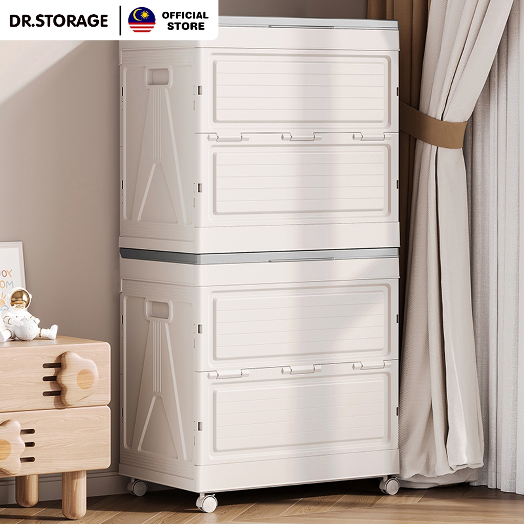 DR.STORAGE Large Capacity Storage Box Organizer Foldable Storage Box ...