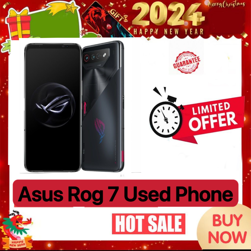 Global Rom Used Rog 7 Asus Rog7 Game Phone 256GB Original secondhand Gaming Smartphone | Shopee ...