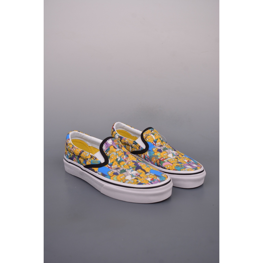 The Simpsons x Vans Slip-On Pro Collaboration Cartoon Doodle Sneakers ...