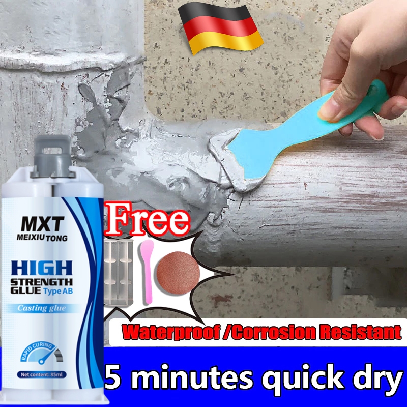 【50 years without cracking】metal glue Super strong gam besi paling kuat ...