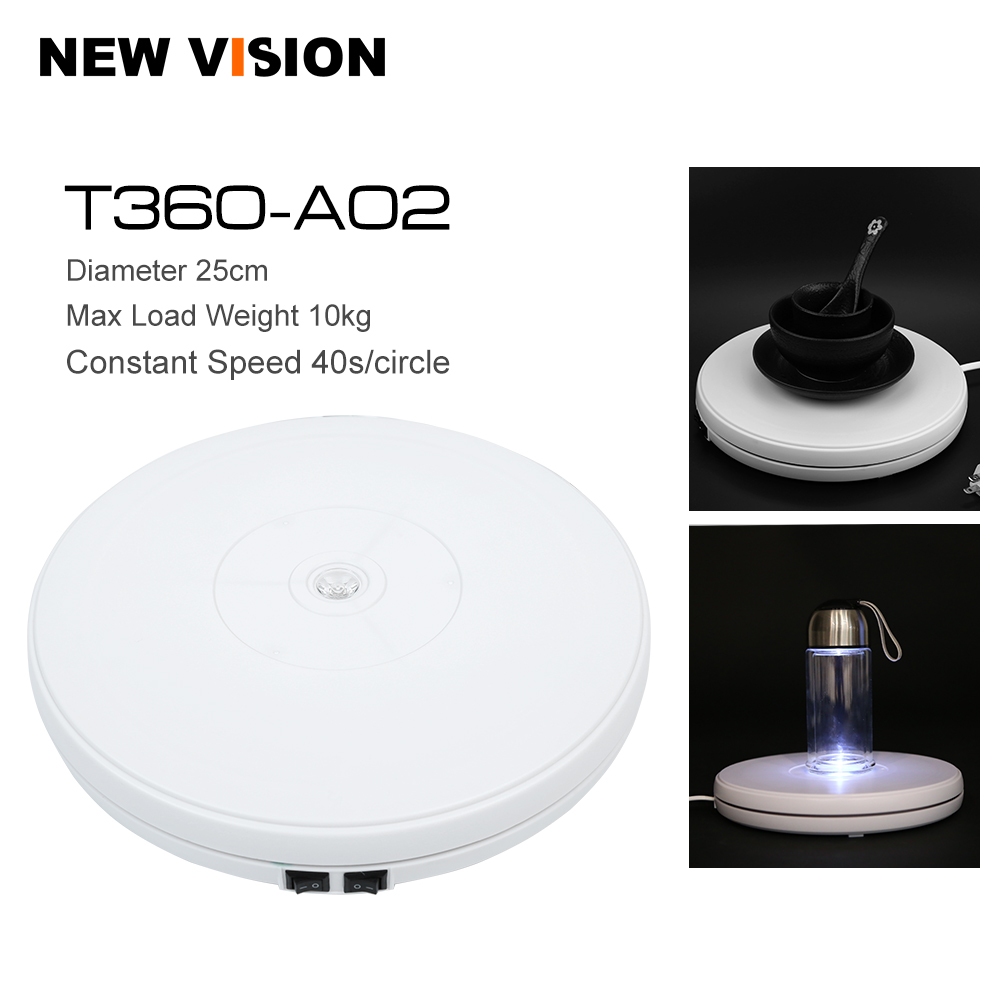 Falcon Eyes 25cm 360 Degree Electric Rotating Turntable for Photography Max Load 10kg T360-A02 ...