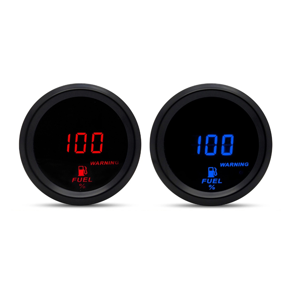 Car Fuel Level Gauge Fuel Meter Digital Display 240-33 Ohms Blue Led ...