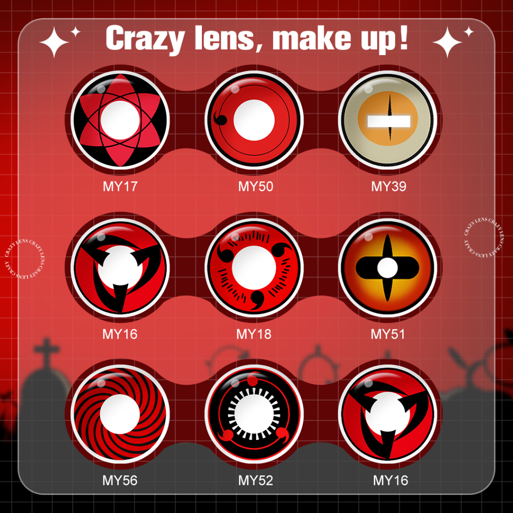 Magister Yearly cosplay contact lenses,cartoon anime Naruto Halloween ...