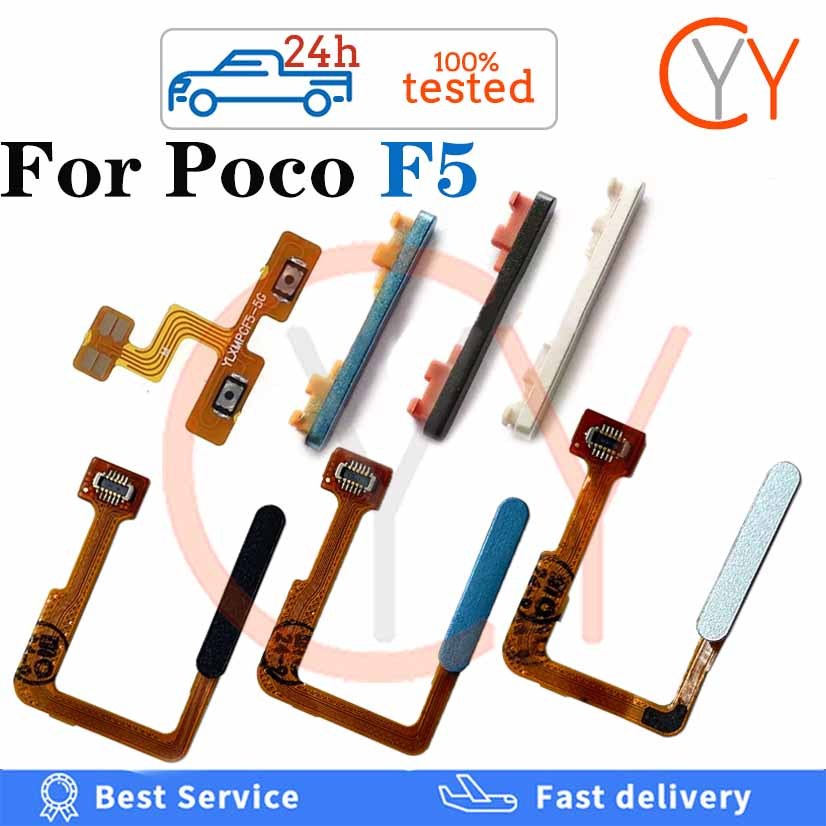 For Xiaomi POCO F5 Back Home Button Fingerprint Scanner Sensor Return ...