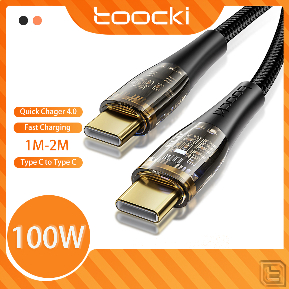 Toocki PD 100W Type C to Type C Fast Charging Cable 5A USB C Data Cable ...