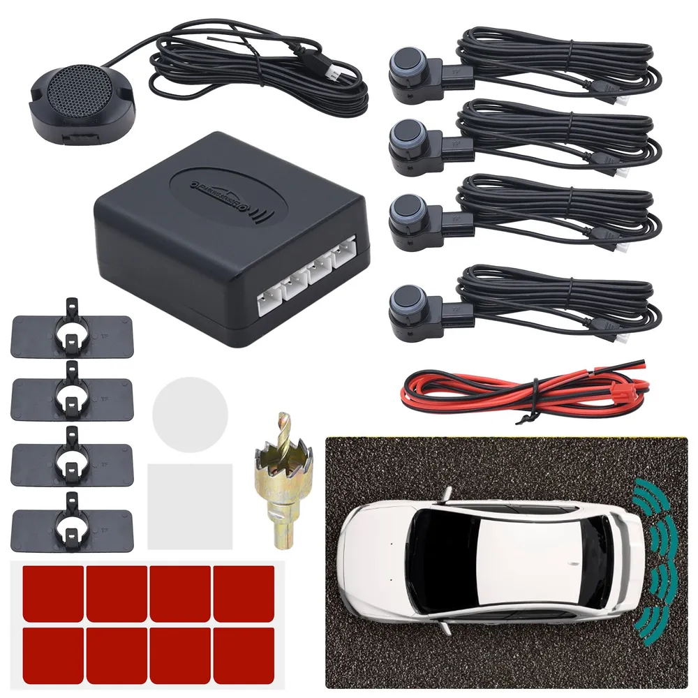 Car Parking Sensors 4 Rear Parking Sensors, Rear Parking Sensor Kit ...