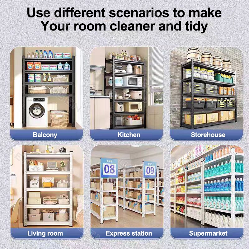 UPSEN metal rack heavy duty metal rack Boltless Rack Home kitchen Store ...