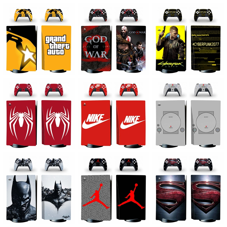 50 Colors Skin Sticker Compatible with Sony Playstation 5 Fat Disc ...