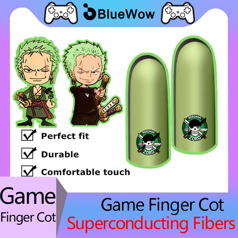 BlueWow Zoro Gaming Finger Sleeves, Anti-slip Finger Gloves, Gaming ...