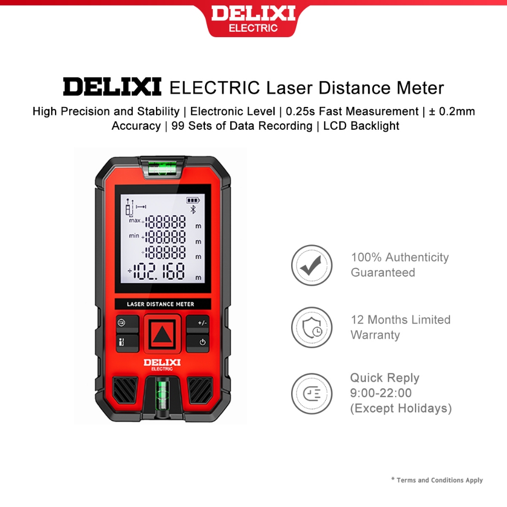 DELIXI Electric DLX-B2609 50m/70m/100m/120m Accurate Electronic Level ...