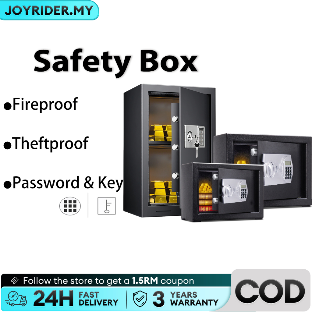 Safety Box Security Lock Cash Box All Steel Digital Electronic Keypad ...